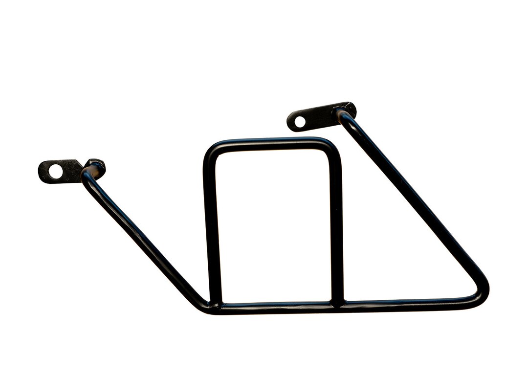 Mutt Motorcycle Bag Holder, Metal Pipe Bend, Black (LEFT SIDE) - Etsy