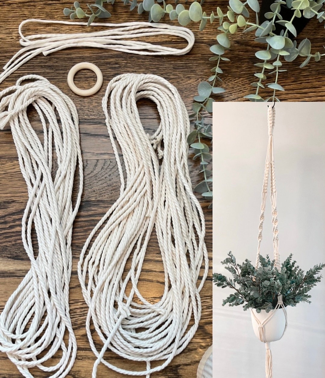 DIY Macrame Plant Hanger Kit - Etsy