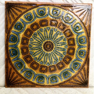 Original 70s Retro Tiles. Brown, Yellow, Blue, Orange. Fat Lava ...