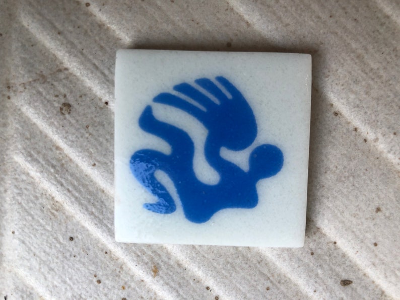 Vintage ZODIAC Signs Glass Tiles. 70s Retro Horoscope Small Tiles in ...