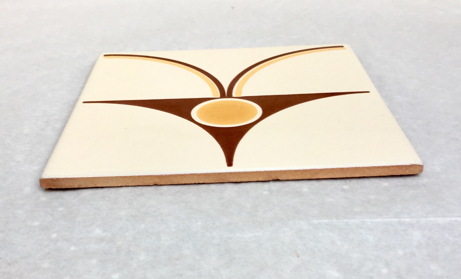 Spanish vintage tiles from the 70s. Brown mustard yellow and | Etsy