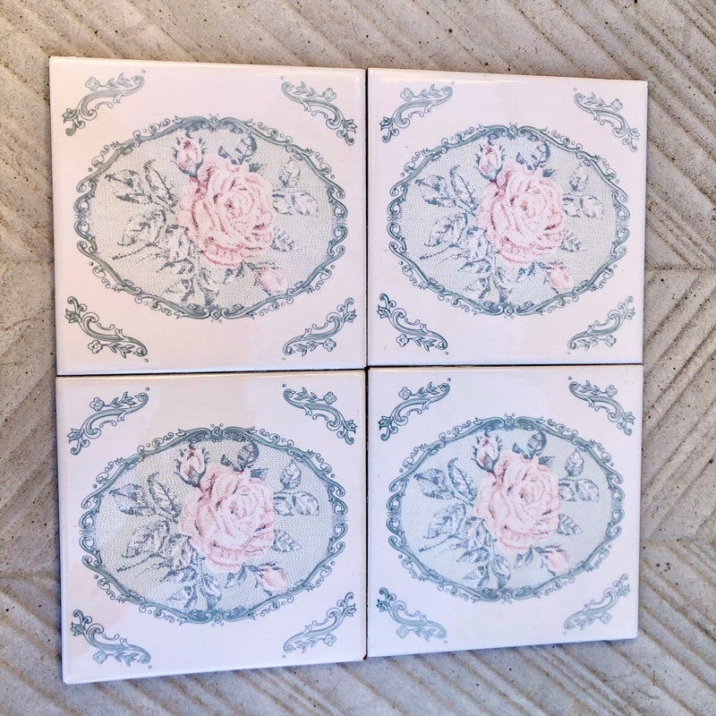Rose Tiles - Etsy