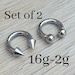 Septum Stretching Kit Set of 4 Surgical Steel Pinchers for Ears Tapers ...