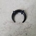 Black Steel Septum Pincher Ring Stretching Gauging Taper Horseshoe ...