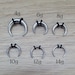 Black Steel Septum Pincher Ring Stretching Gauging Taper Horseshoe ...