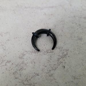 9 Black Steel Pinchers 0g-14g Pinchers Horseshoes Talons Tapers ...
