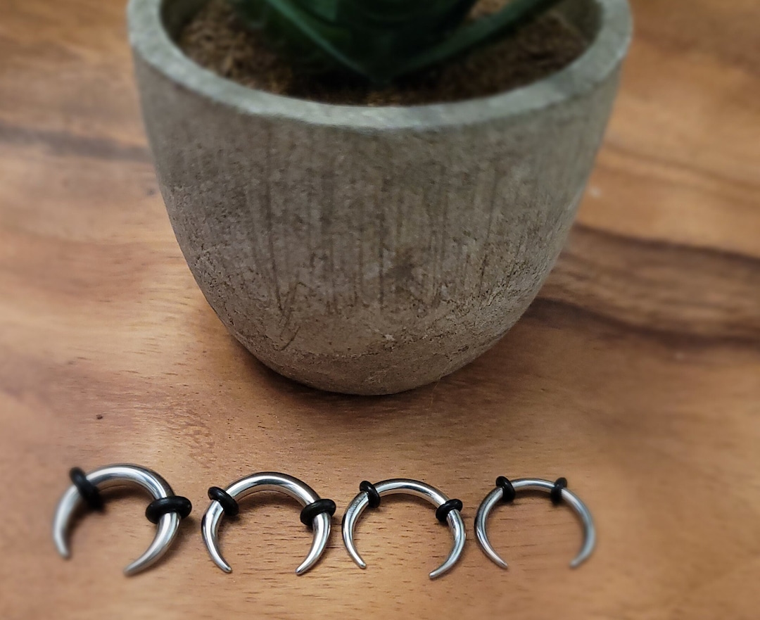 Septum Stretching Kit Set of 4 Surgical Steel Pinchers for Ears Tapers ...