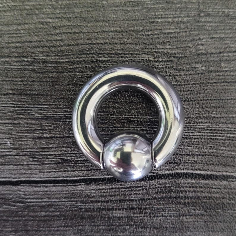Silver 316L Surgical Steel Spring Loaded Captive Bead Ring Septum Ear ...