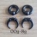 6 Steel Pinchers 0g 2g 4g 6g 8g 10g Horseshoes Talons Tapers Crescents ...