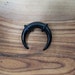Black Steel Septum Pincher Ring Stretching Gauging Taper Horseshoe ...