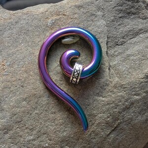 Pair Rainbow Steel 0g 2g 4g 6g 8g 10g 12g Ear Plugs Tunnels Tapers ...