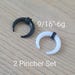 Steel Septum Stretching Kit choose 3 Sizes pincher Taper Horseshoe Nose ...