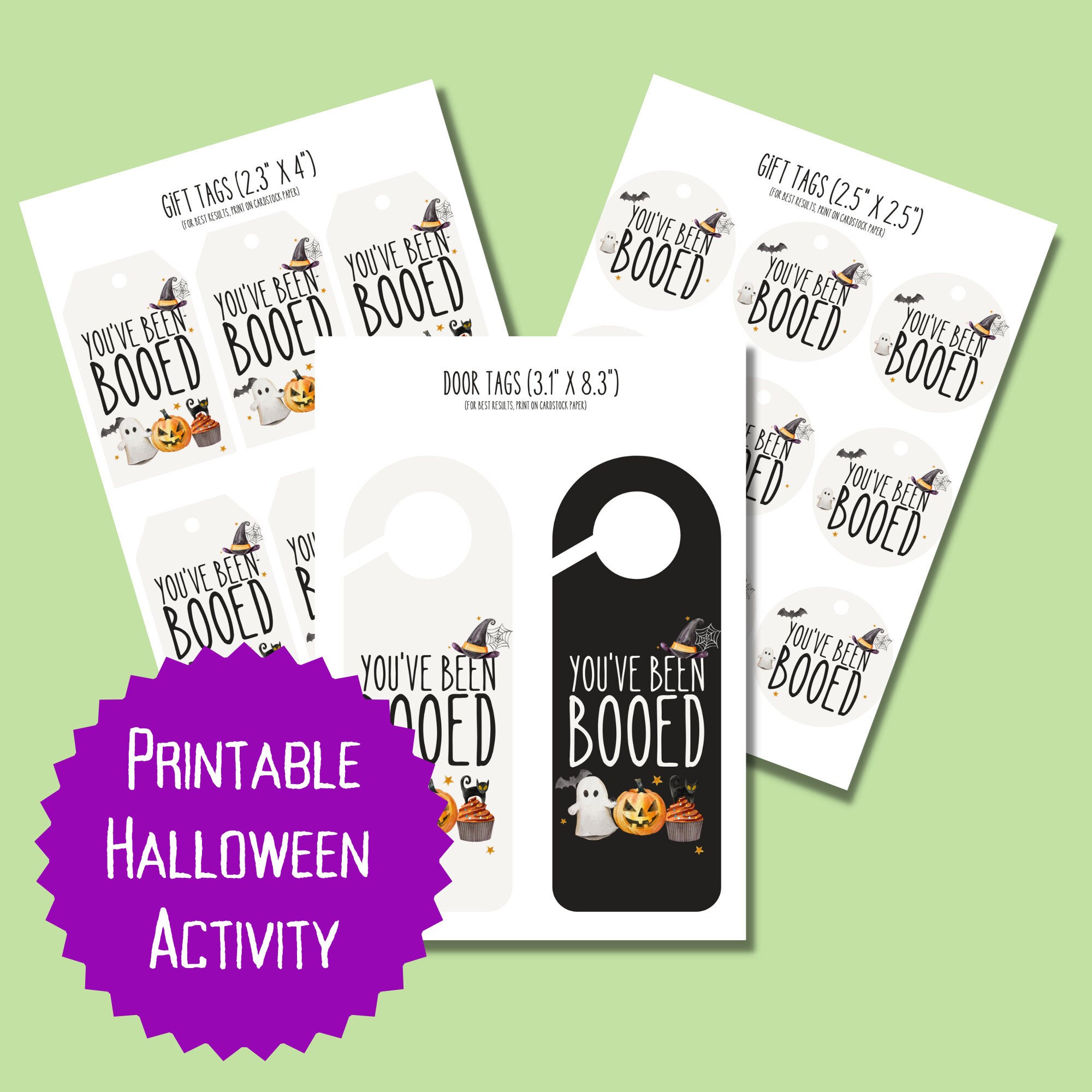 You've Been Booed Halloween Activity, Family Halloween Activity ...