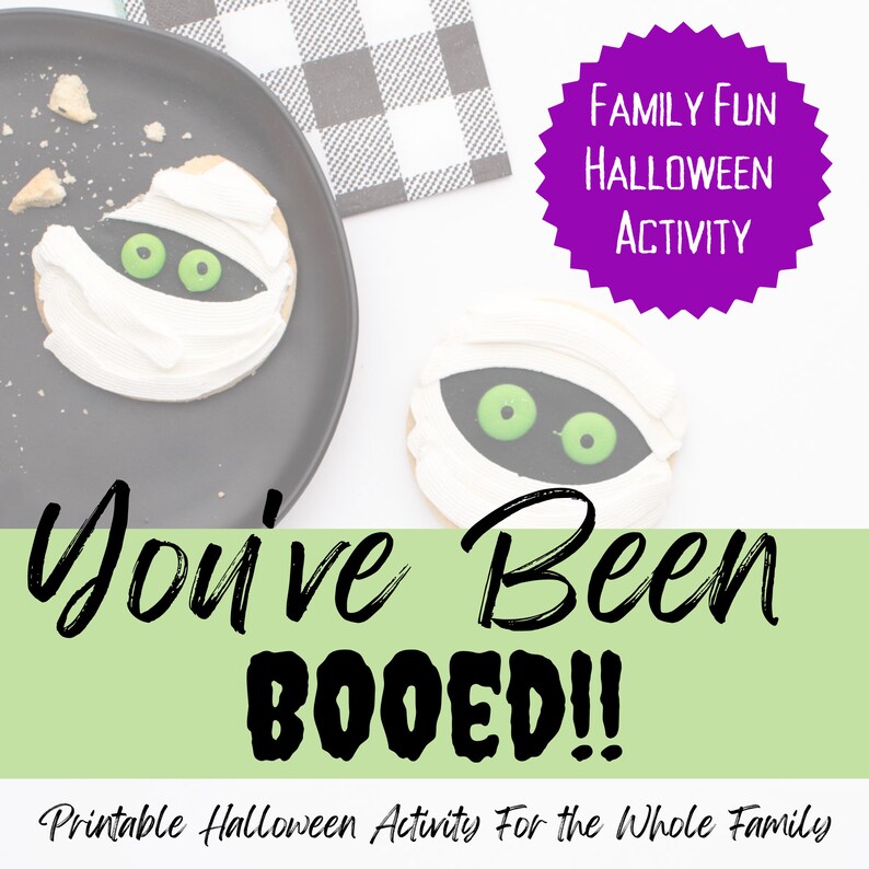 You've Been Booed Halloween Activity, Family Halloween Activity ...