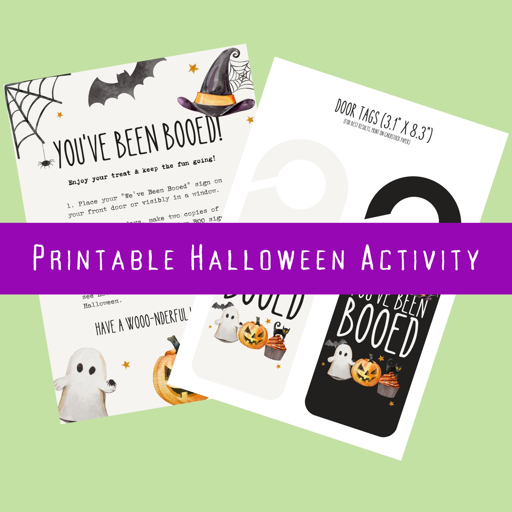 You've Been Booed Halloween Activity, Family Halloween Activity ...