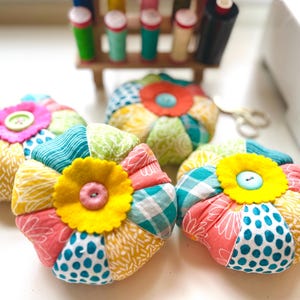 Patchwork Quilted Pincushion - Etsy