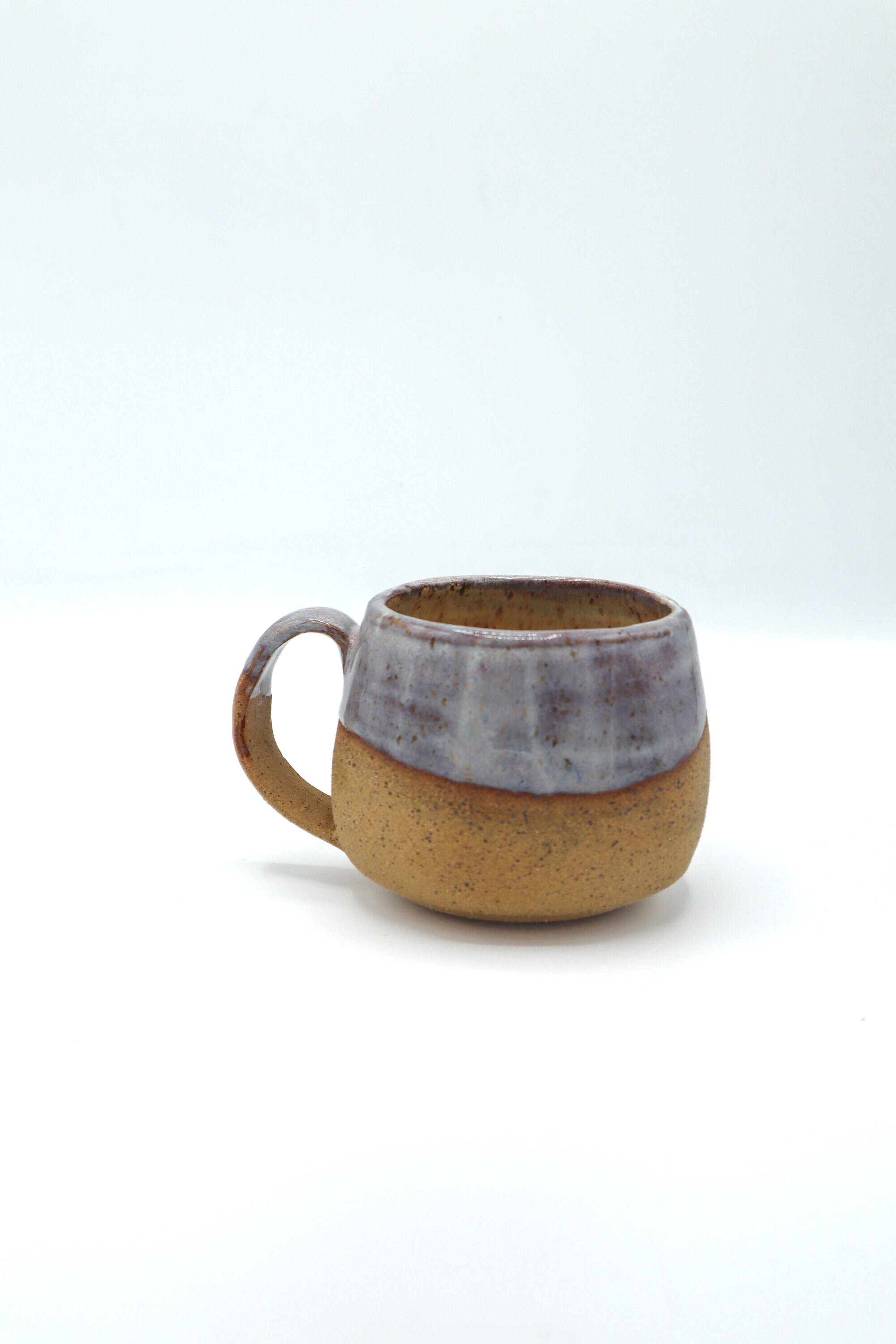 Hand Glazed Stoneware Mug: Lavender Melt Speckled Ceramic - Etsy