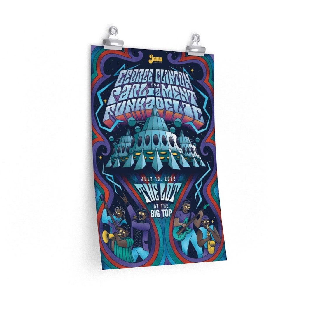 George Clinton + Parliament Funkadelic Commemorative Show Poster 12"x18 ...