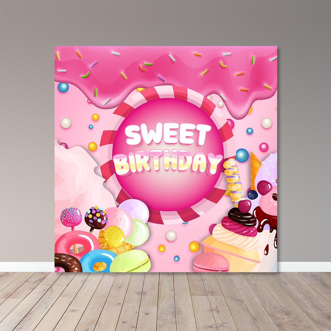 Candy Backdrop - Digital File - Teen Party - Kid Party - Party - Party ...