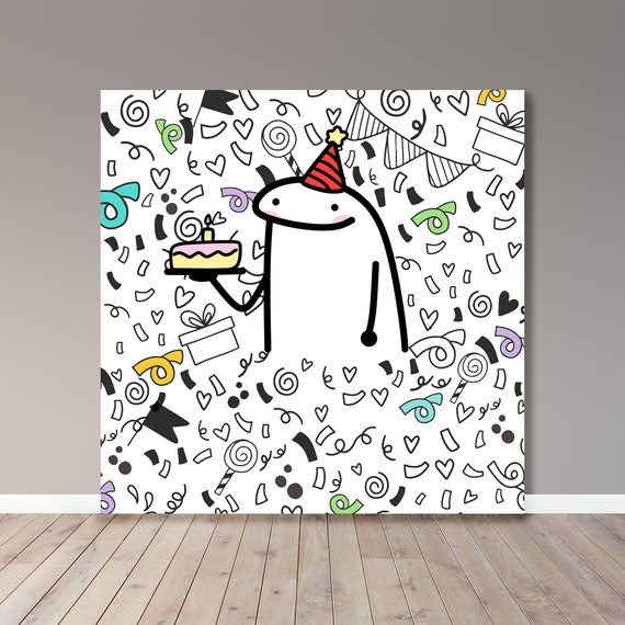 Flork Meme Backdrop Archivo Digital Fiesta Fiesta para - Etsy España