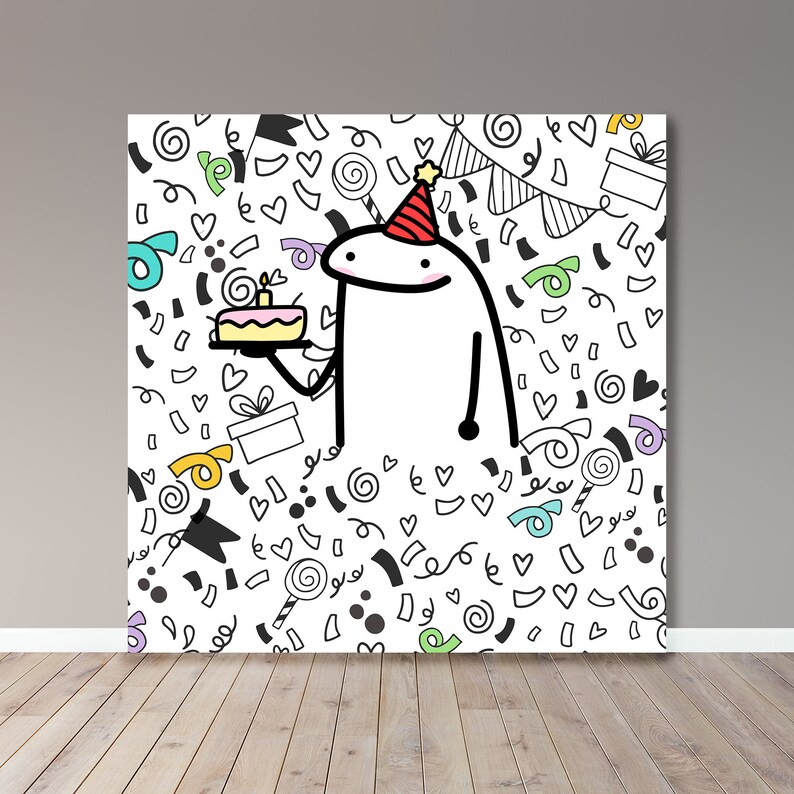 Flork Meme Backdrop Digital File Party Adult Party - Etsy UK