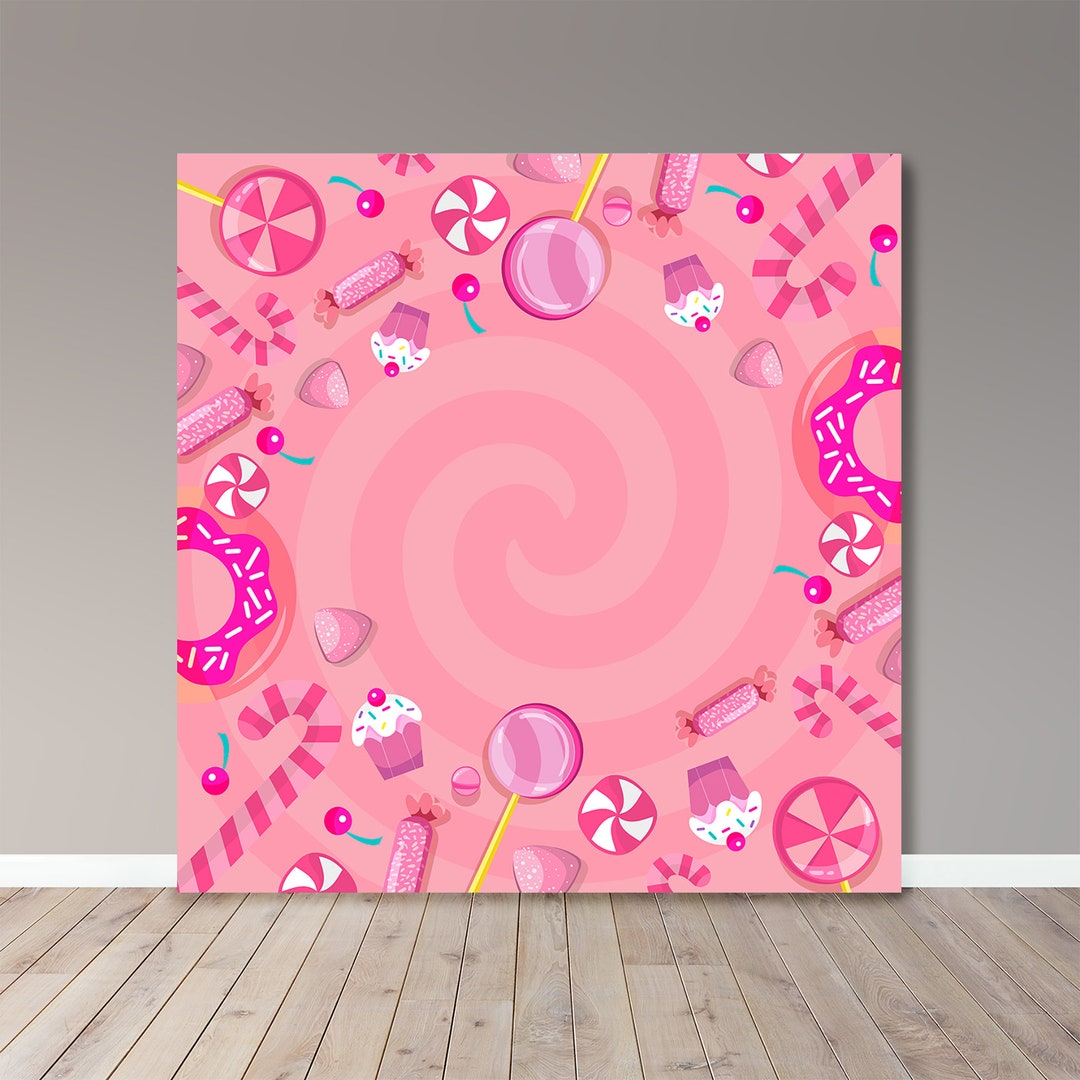 Candy Backdrop - Digital File - Teen Party - Kid Party - Party - Party ...