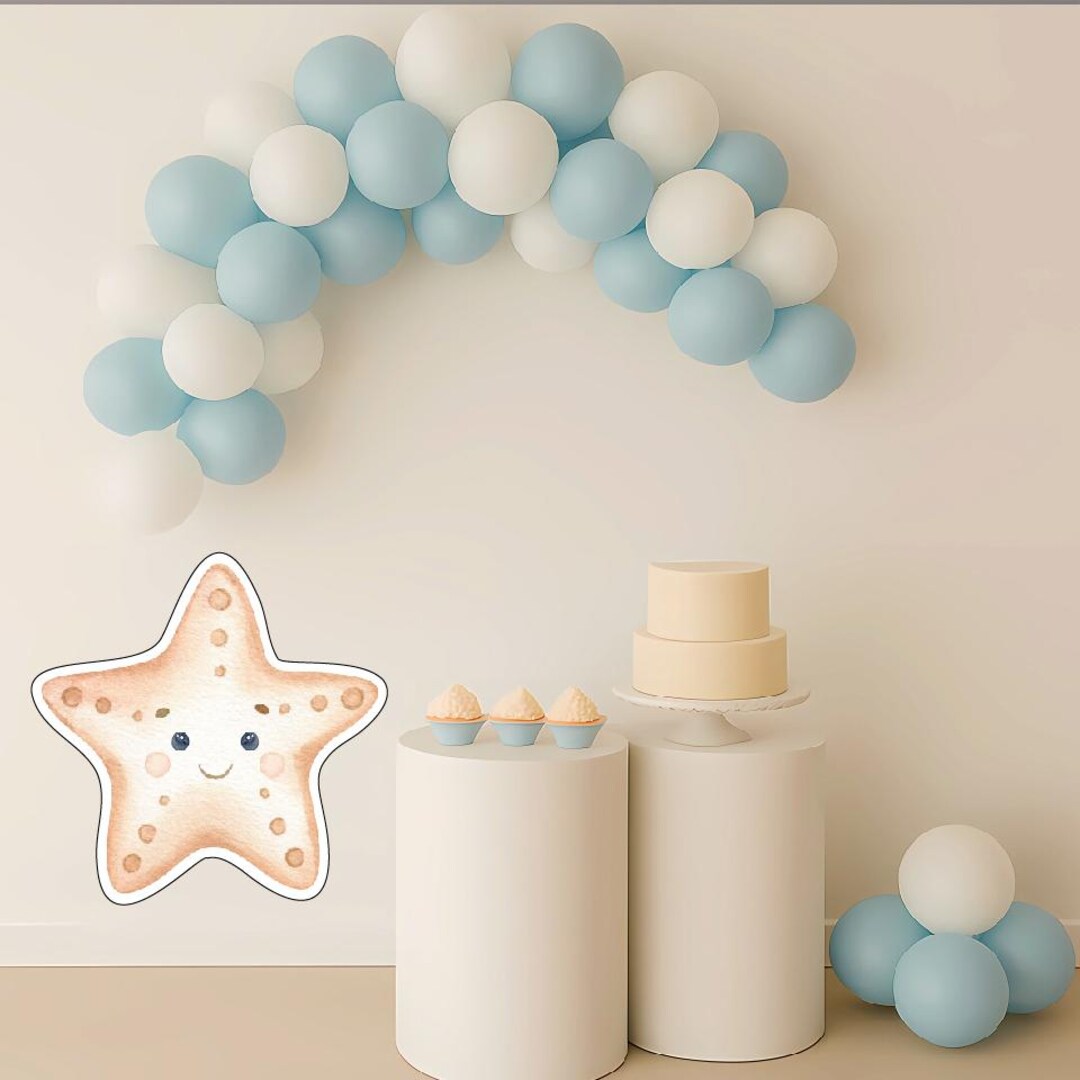 Starfish Party Decor - Thin Foamboard Prop - Under the Sea - Etsy