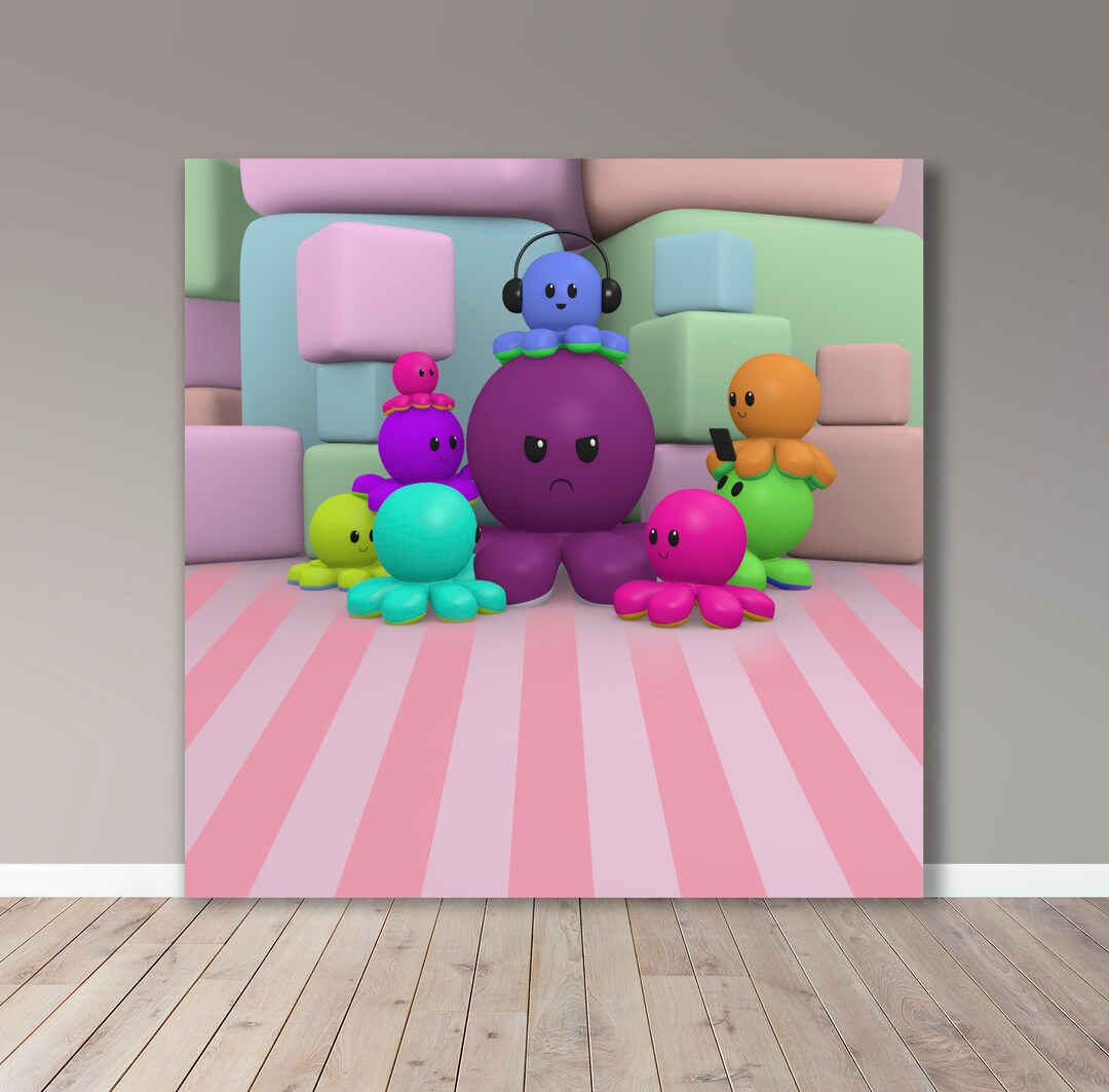 Little Octopus Backdrop - Digital File - Adult Party - Party - Party ...