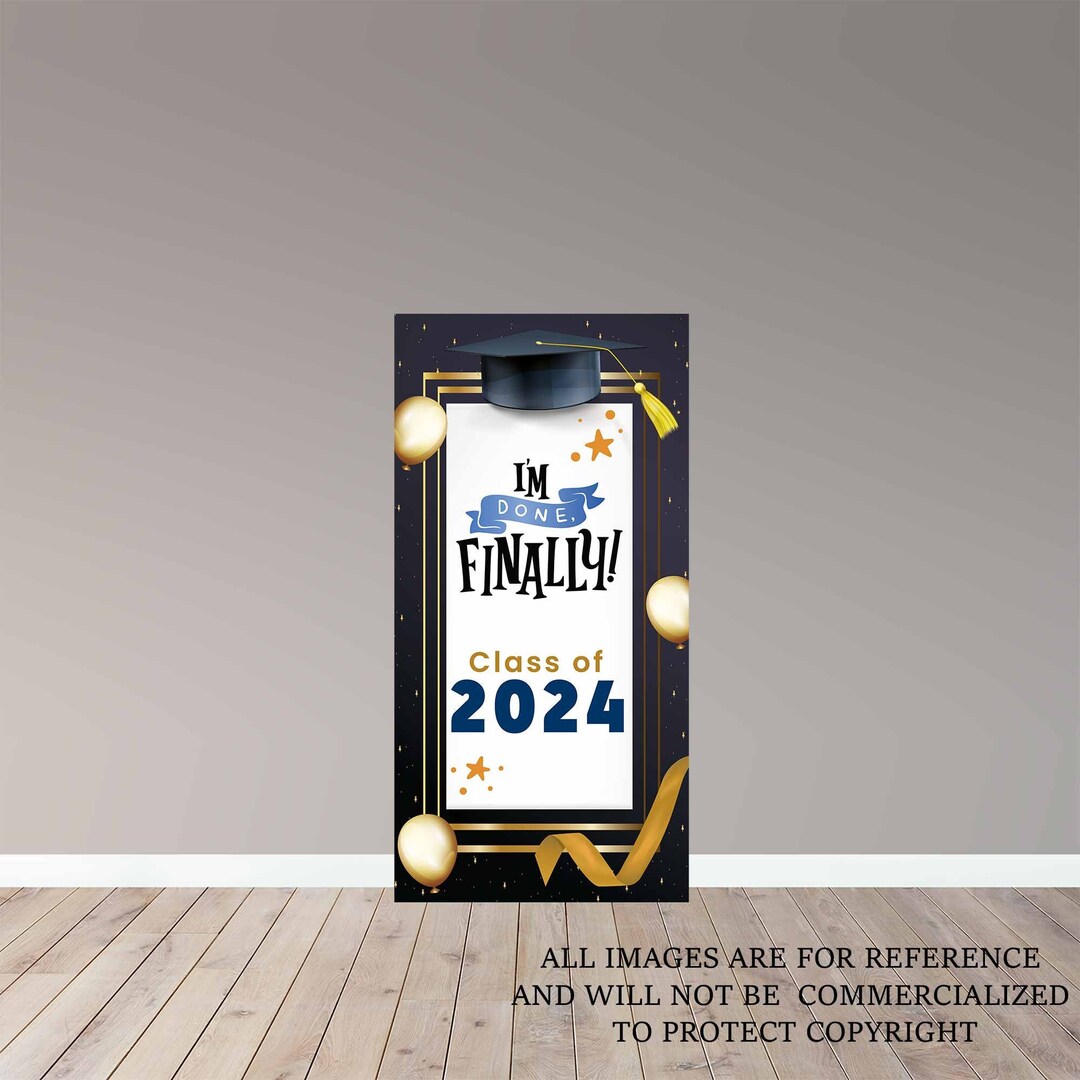 Graduation Backdrop - Digital File - Grad Party- Party Banner ...