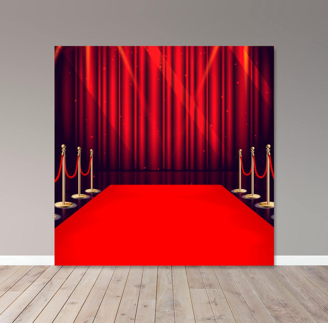 Red Carpet Backdrop - Digital File - Teen Party - Kid Party - Party ...
