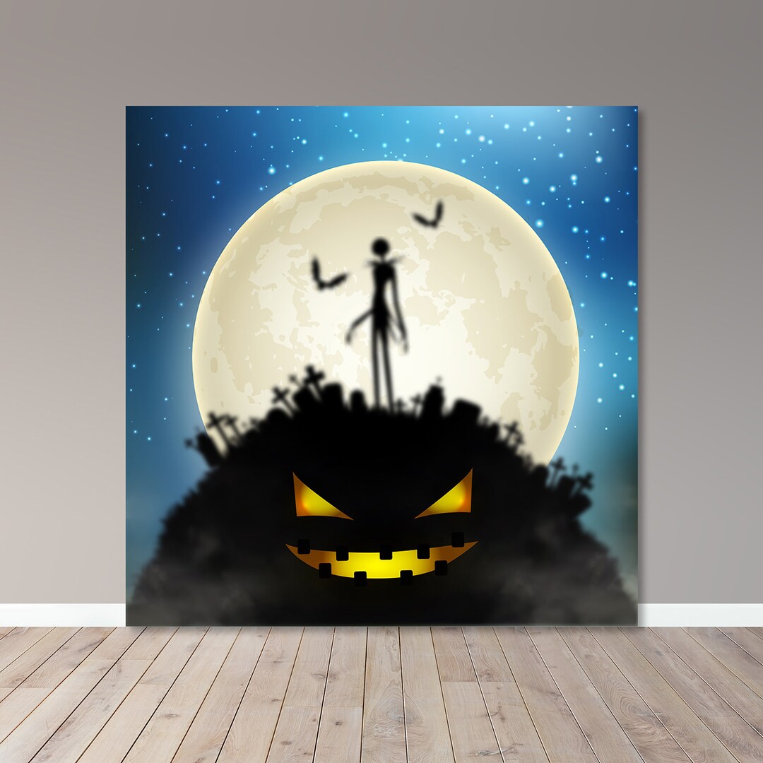 Halloween Backdrop - Digital File- Teen Party - Kid Party - Party ...