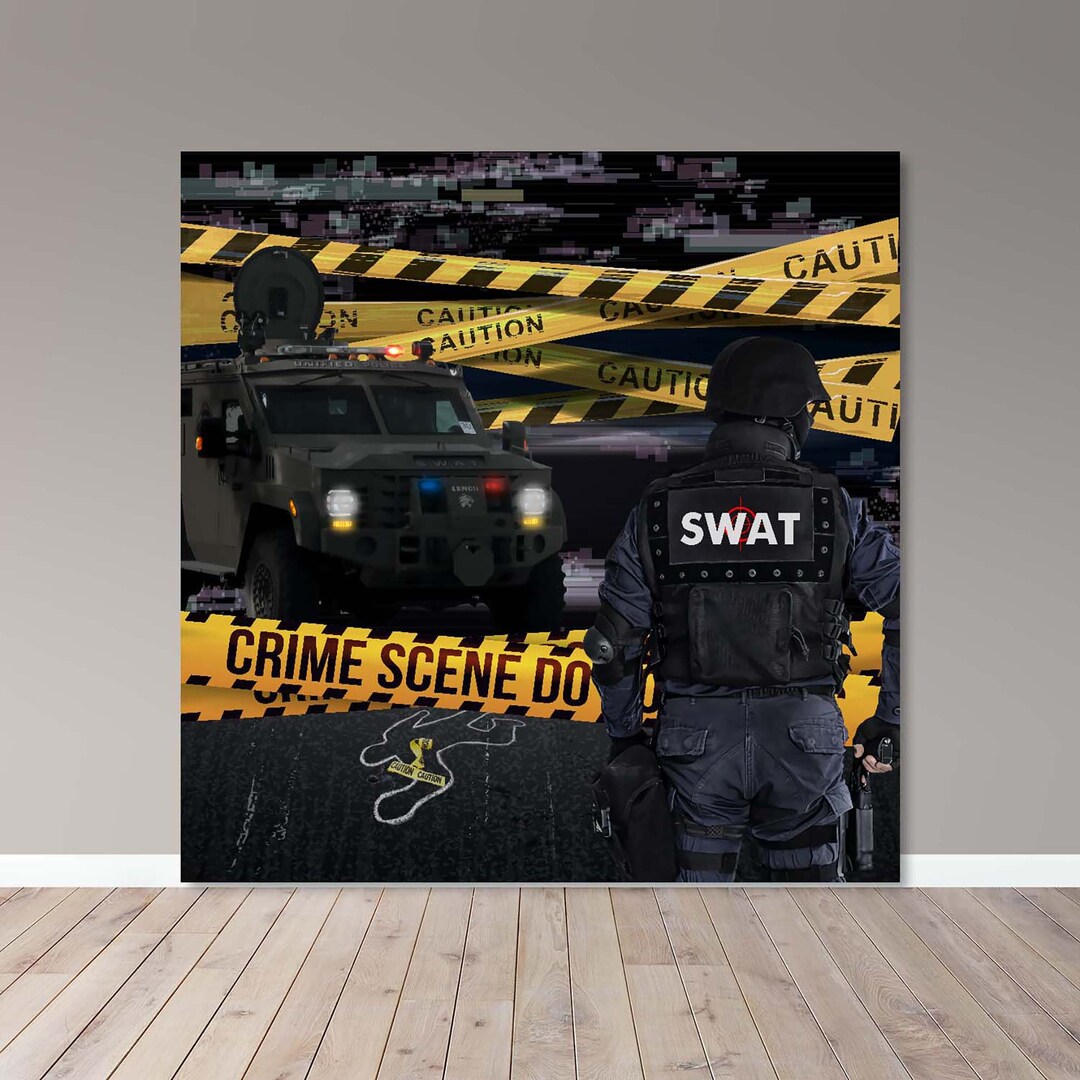 Swat Backdrop Teen Party Kid Party Party Party Banner - Etsy