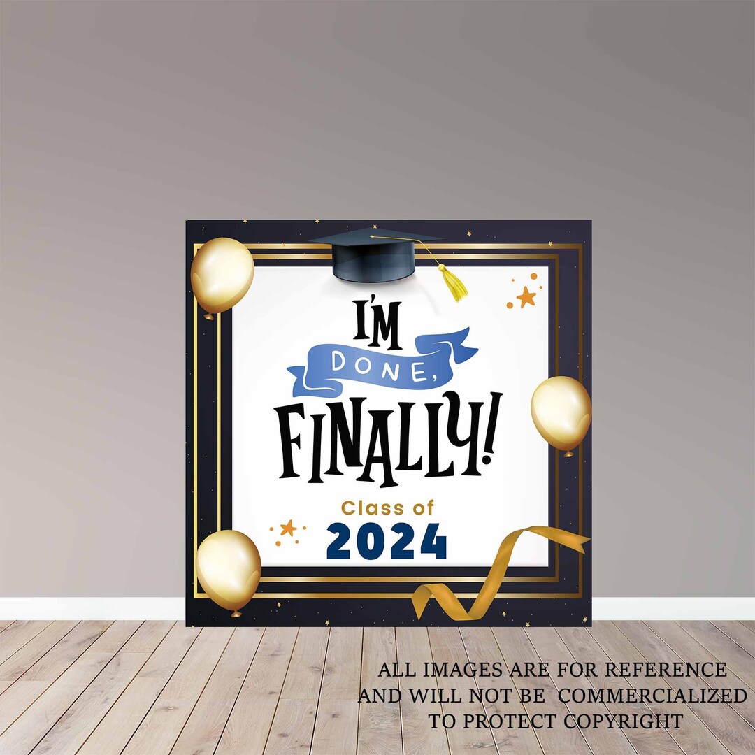 Graduation Backdrop - Digital File - Grad Party- Party Banner ...