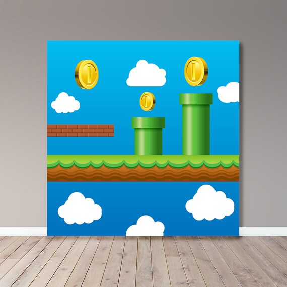 Game Backdrop Digital File Videogames Teen Party Kid - Etsy