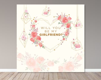 Be My Girlfriend Banner - Etsy