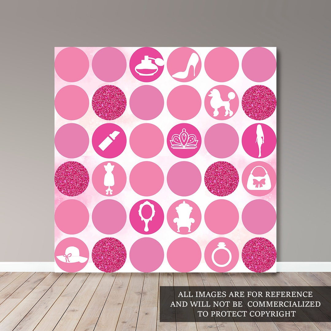 Pink Fashion Icon Backdrop – Teen Birthday Party Banner (digital File ...