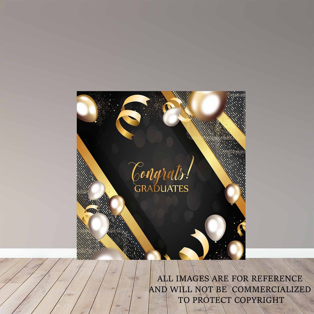 Graduation Backdrop Digital File Grad Party Party Banner Printable - Etsy