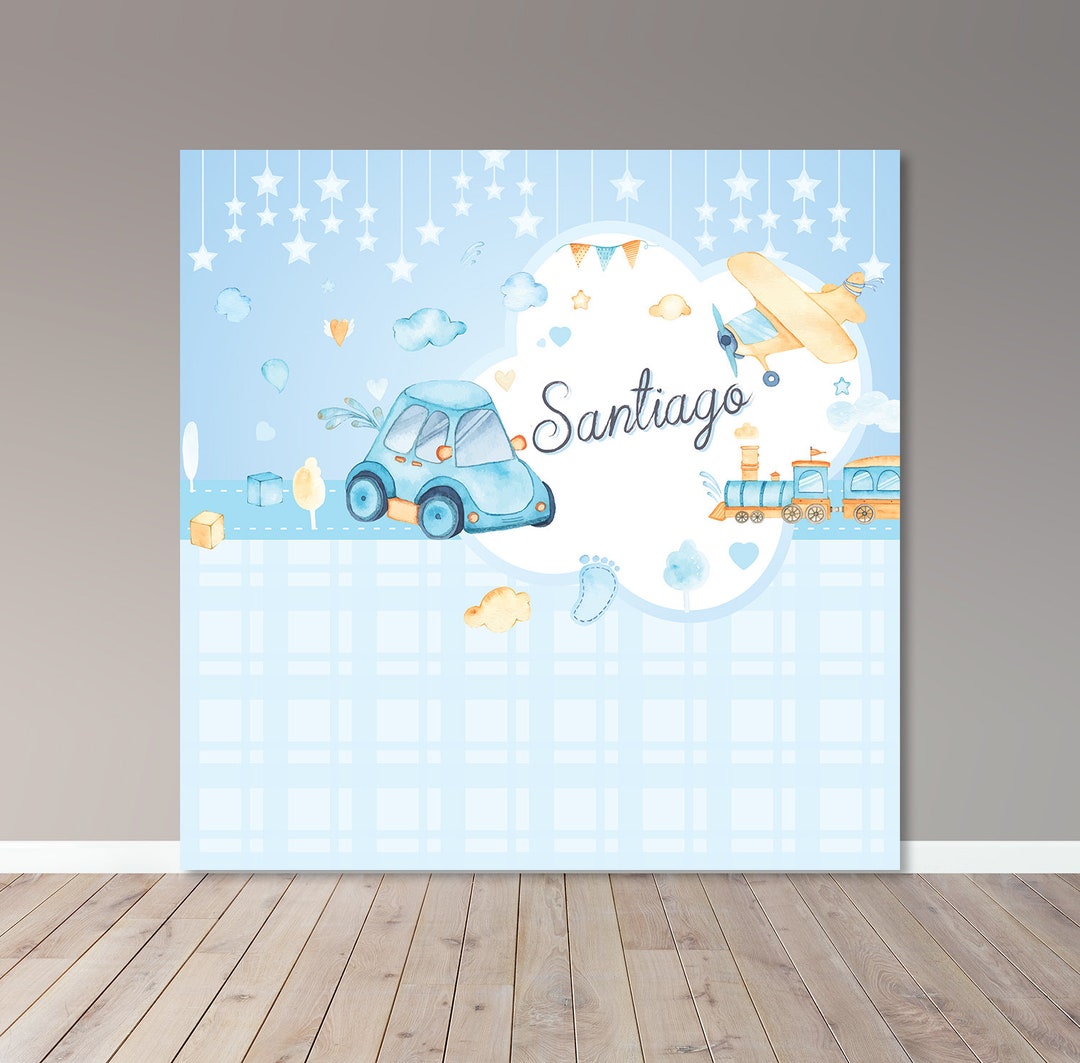 It's A Boy Backdrop - Digital File - Event - Pastel Colors - Party ...