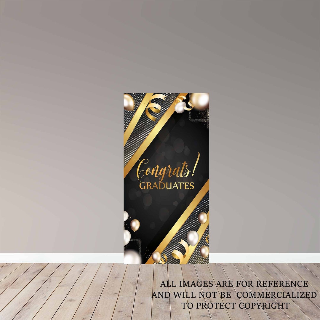 Graduation Backdrop - Digital File - Grad Party- Party Banner ...