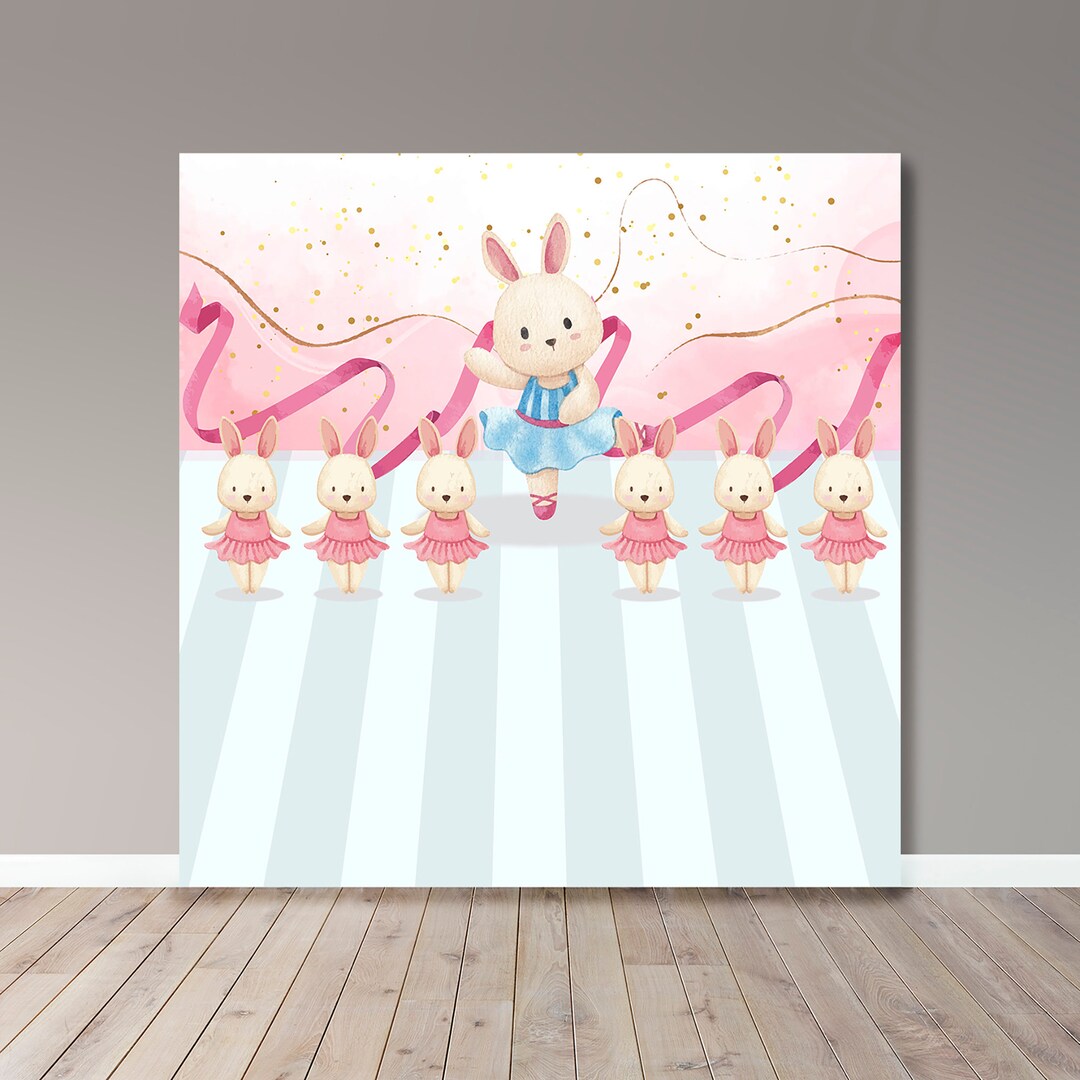 Ballet Backdrop- Digital File - Event - Girl Party - Pastel Colors ...