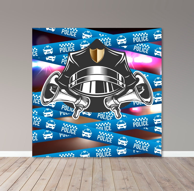 Police Backdrop Teen Party Kid Party Party Party - Etsy