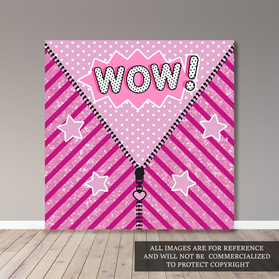 Surprise Backdrop - Digital File -teen Party - Kid Party - Party ...