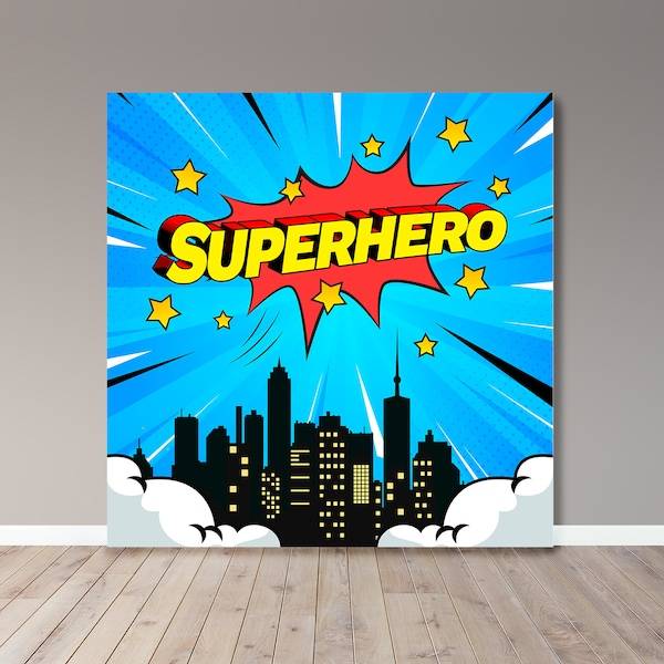 Super Hero Backdrop - Etsy