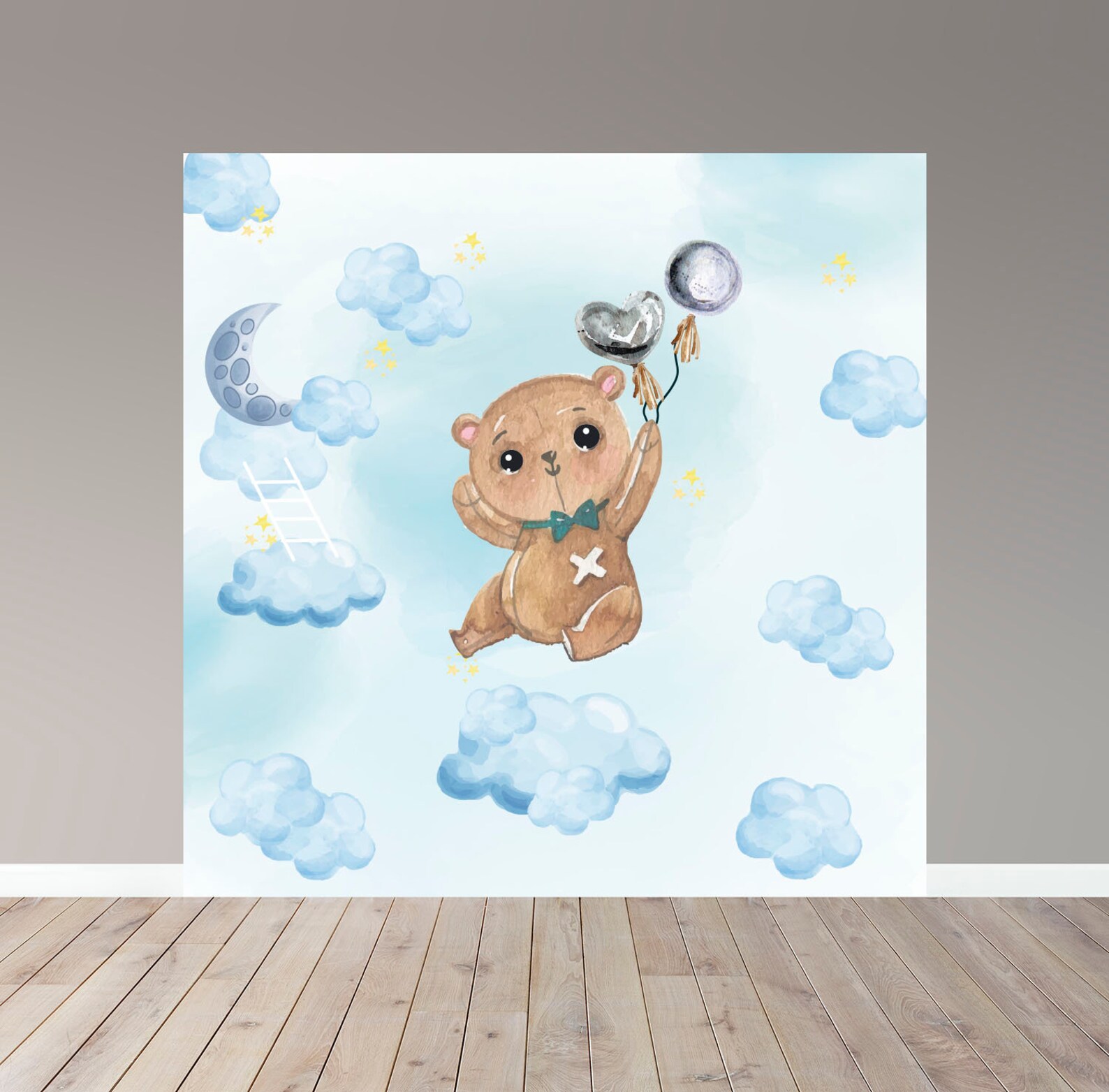 Little Bear Backdrop Digital File teen Party Kid Party | Etsy