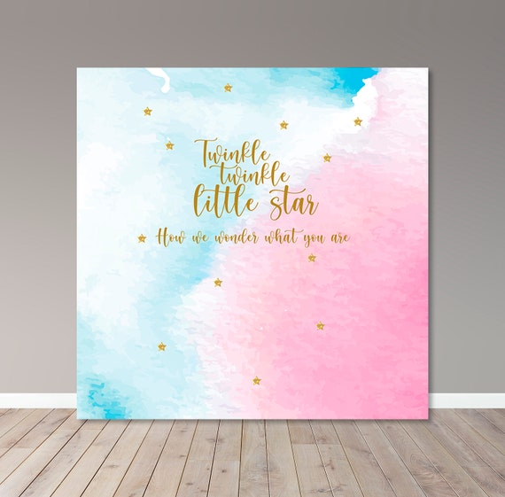 Twinkle Little Star Backdrop Digital File kid Party | Etsy