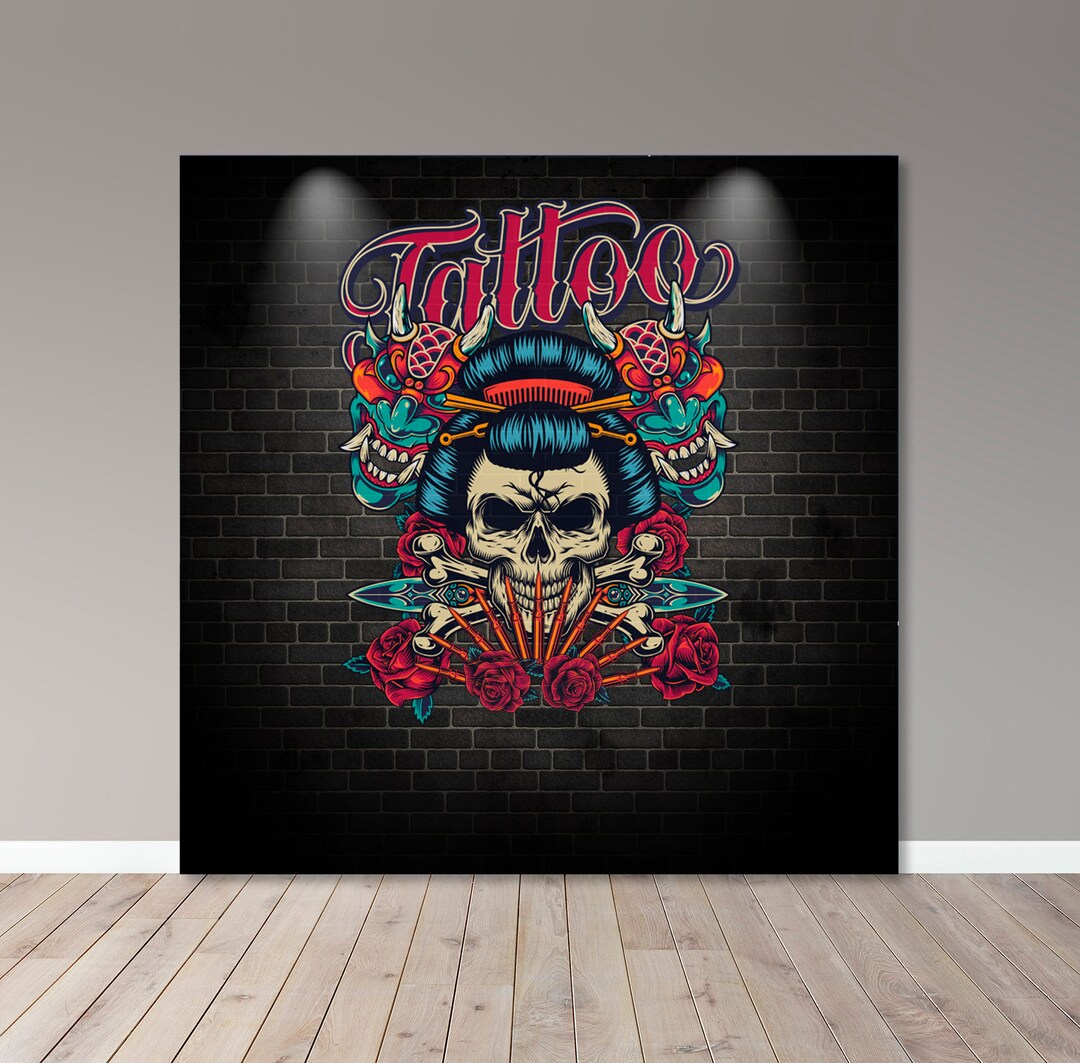 Tatto Backdrop -teen Party - Kid Party - Party - Party Banner - Digital ...