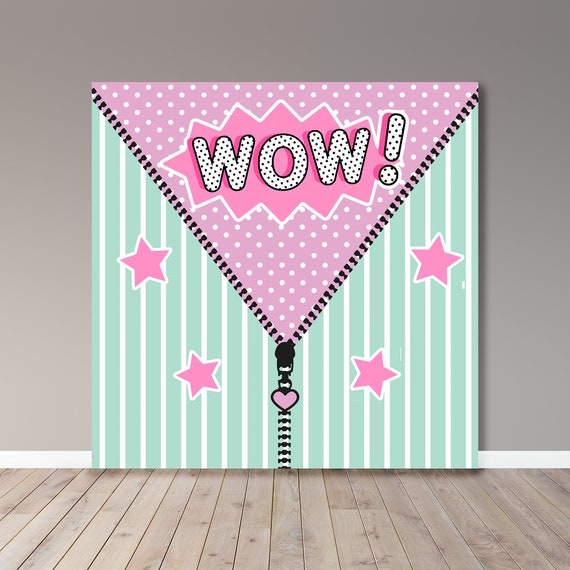 Surprise Backdrop Digital File teen Party Kid Party - Etsy