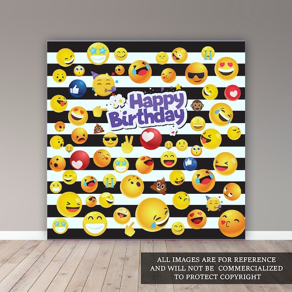 Emoji Backdrop - Etsy