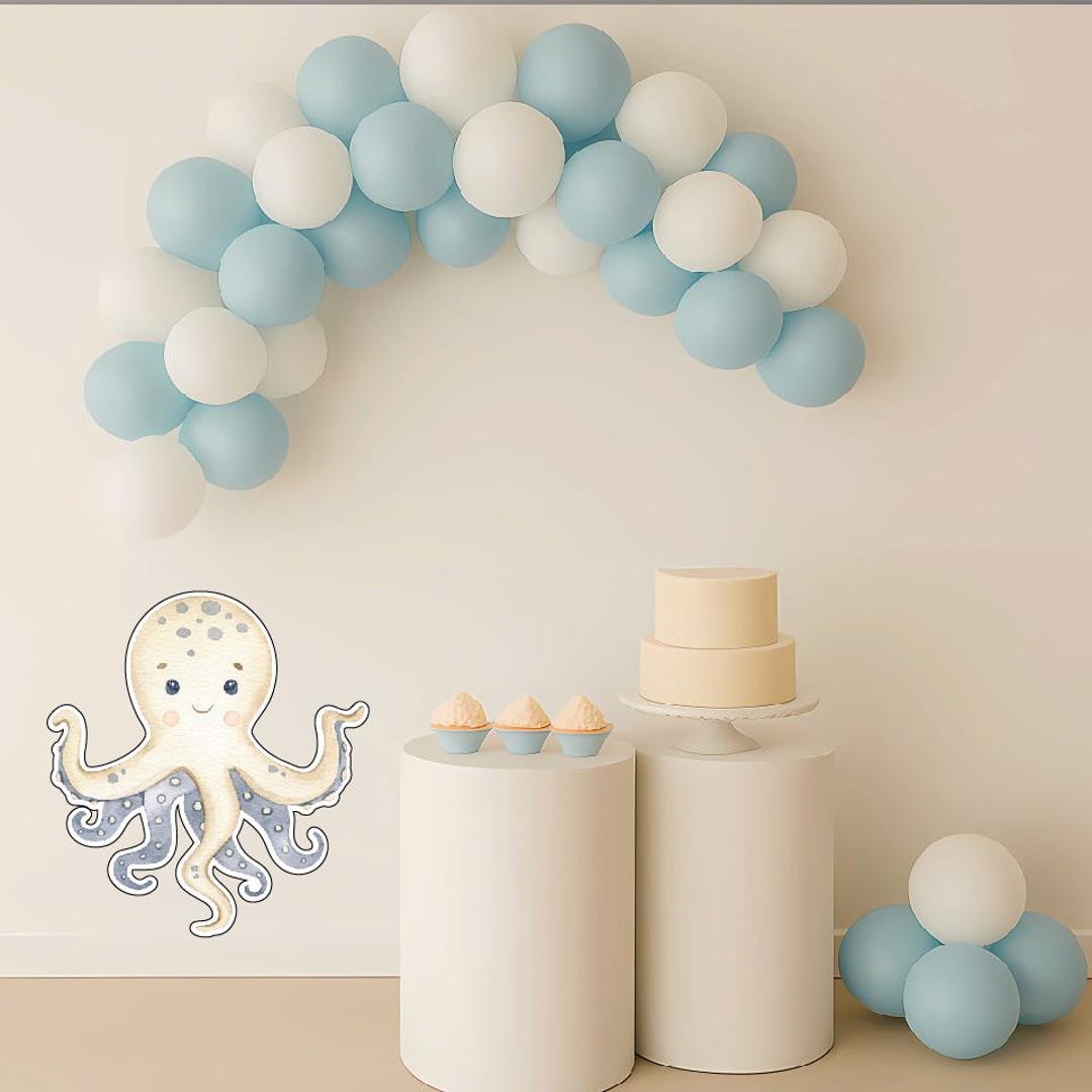 Octopus Foamboard Prop – Under the Sea Party Decor - Etsy