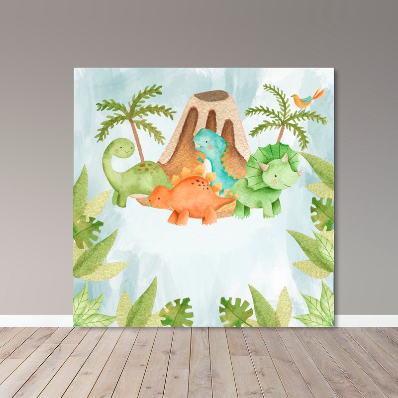 Dinosaur Backdrop - Etsy